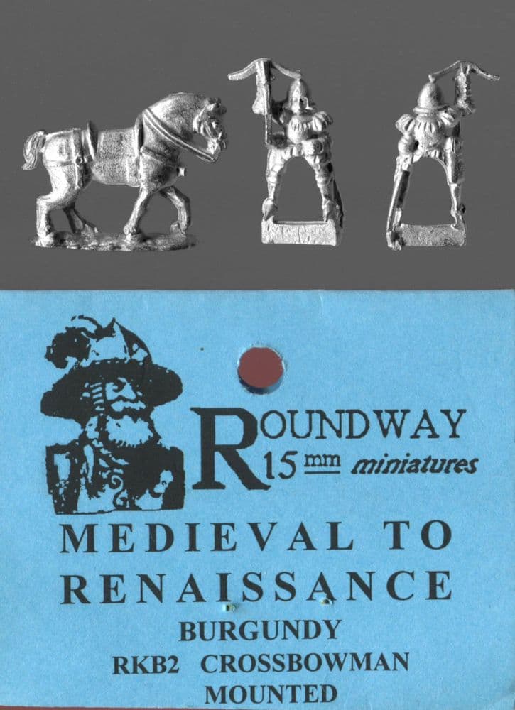 Roundway 15mm Renaissance RKB02 Burgundian Mounted Crossbowmen x 4