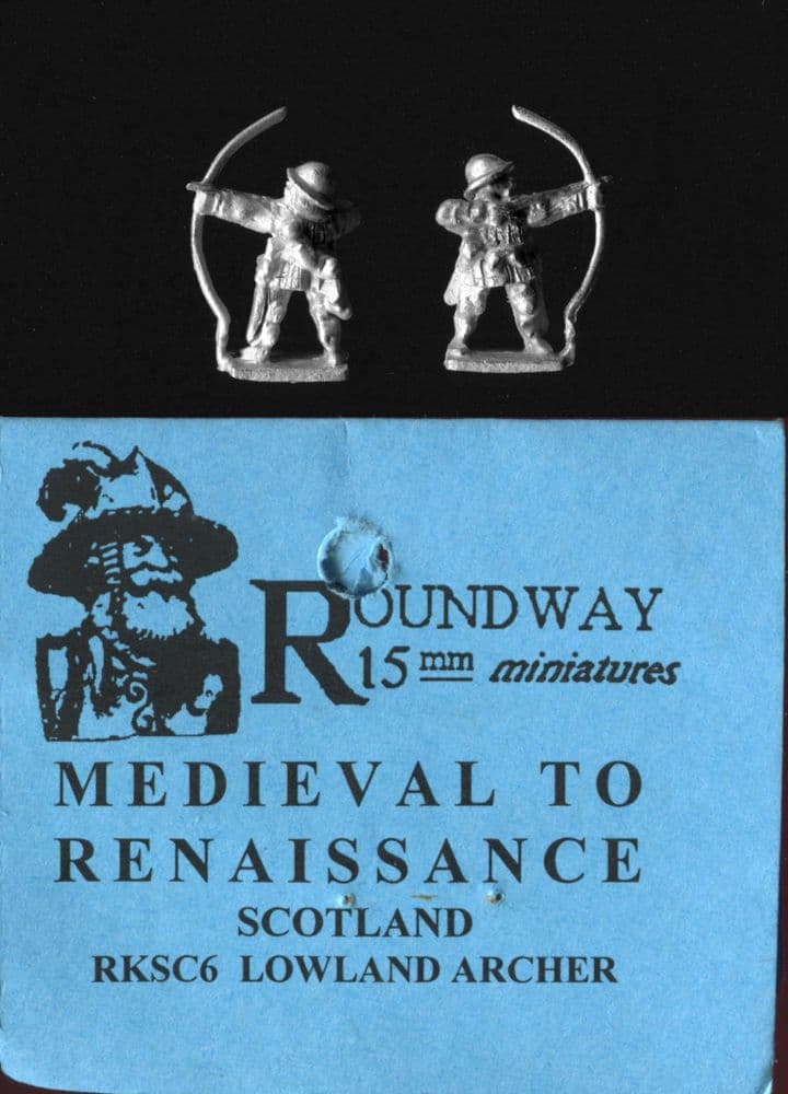 Roundway 15mm Renaissance RKSC6 Scottish Lowland Archer x 7 figs only
