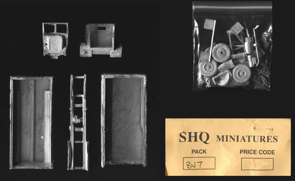 SHQ 1/76 WW2 British BV07 Bedford 3ton QLT Troop Carrier