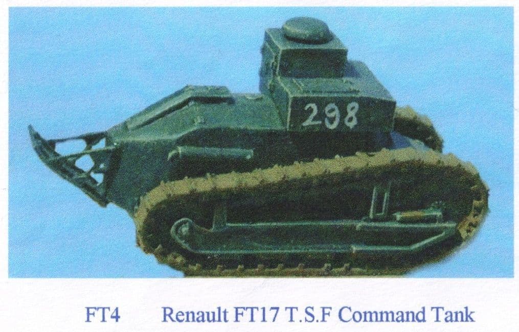 SHQ 20mm Early WWII FT4 French FT17 T S F Command Tank