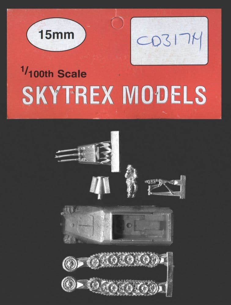 Skytrex 15mm Cd317h Wwii German Sdkfz 251 21d Halftrack Apc With