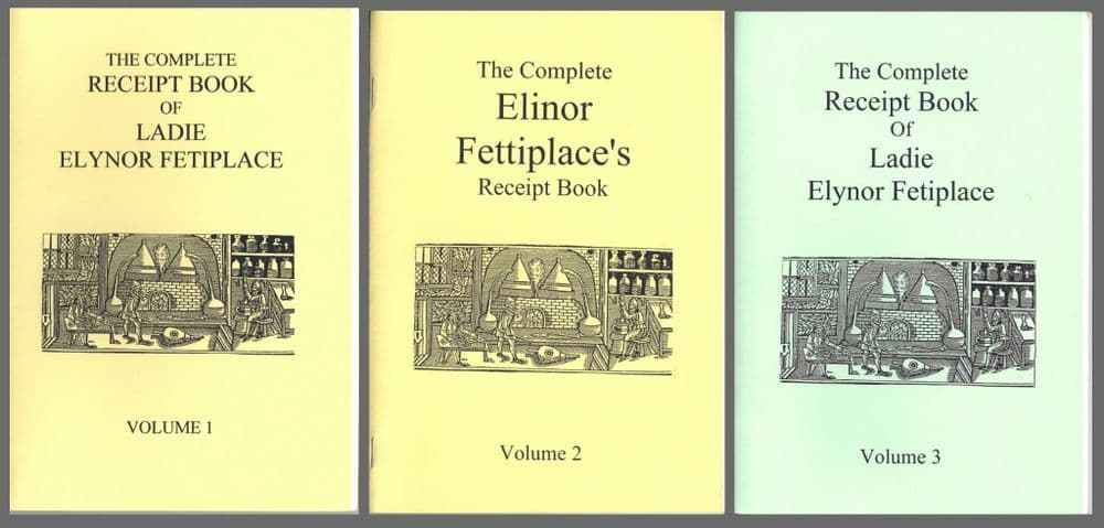 Stuart Press The Complete Receipt Book of Ladie Elynor Fetiplace 3 books
