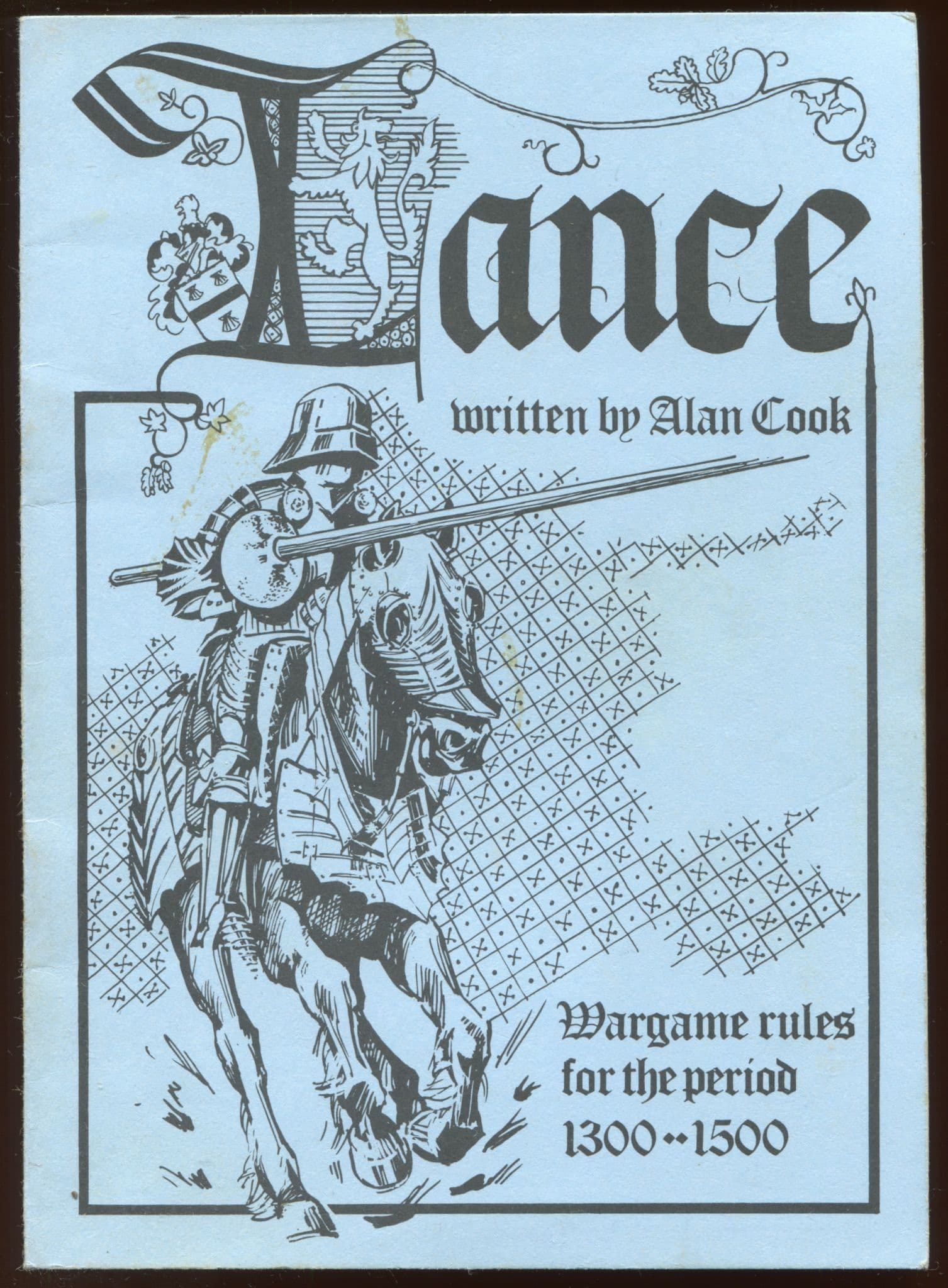 Tabletop Games Lance Wargame Rules 1300-1500 by Alan Cook 1st Edition