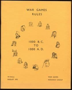 WRG 4th Edition Ancients Wargames Rules 1000BC 1000AD pub 1973