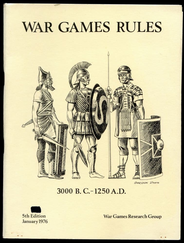 WRG 5th Edition Ancients Wargames Rules 3000BC-1250AD pub 1975