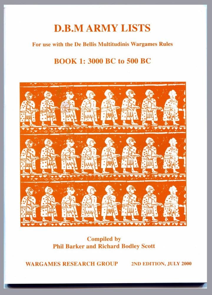 WRG DBM Army Lists Book 1 3000BC - 500BC