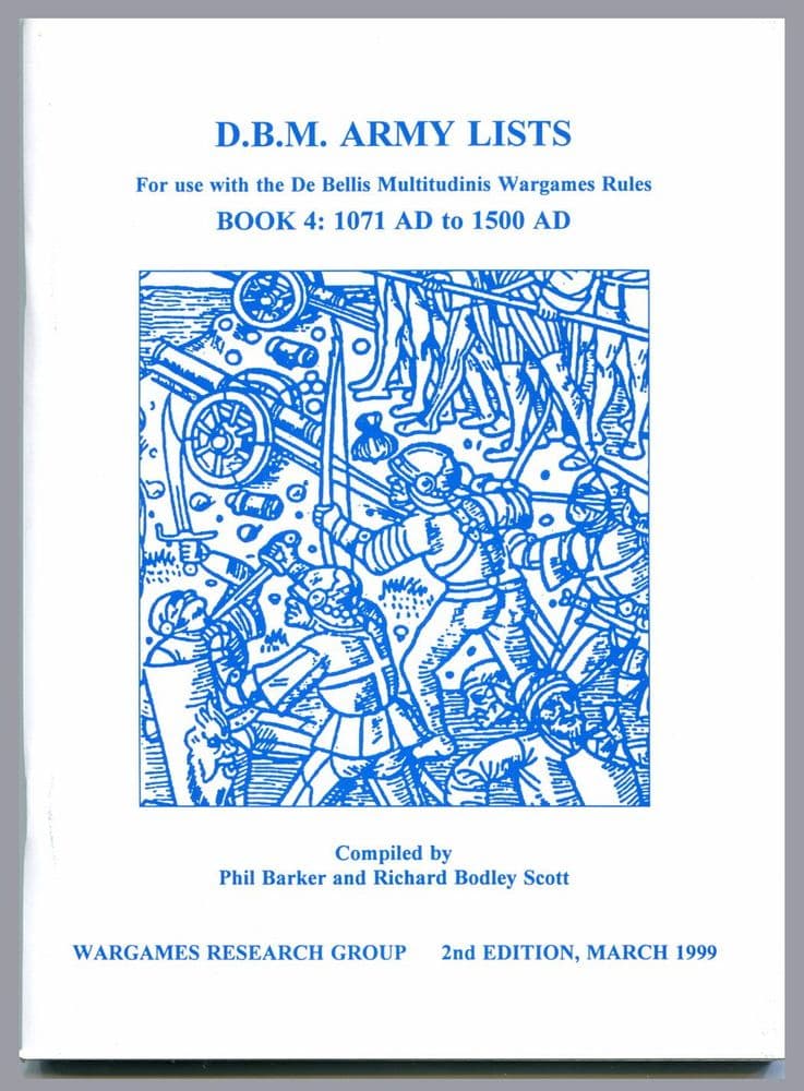WRG DBM Army Lists Book 4 1071AD 1500AD