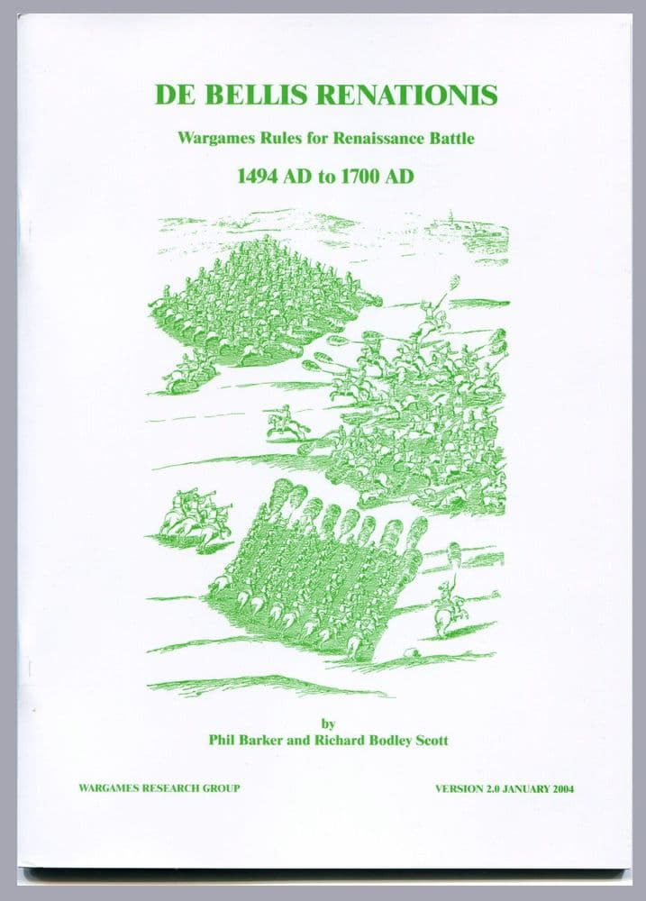 WRG DBR De Bellis Renationis Renaissance Wargames Rules Version 2 0 pub ...