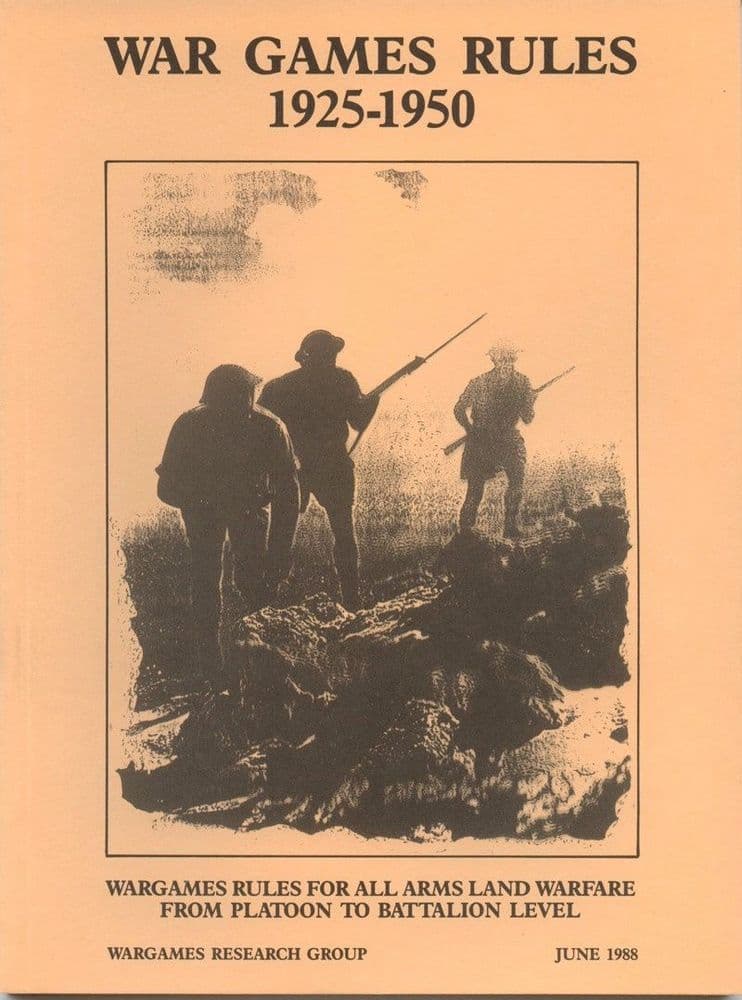 WRG Wargames Rules 1925-1950 by Phil Barker pub 1988