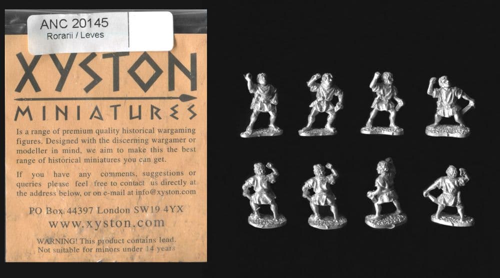 Xyston 15mm Ancients ANC20145 Republican Roman Rorarii/Leves LI 8 figs