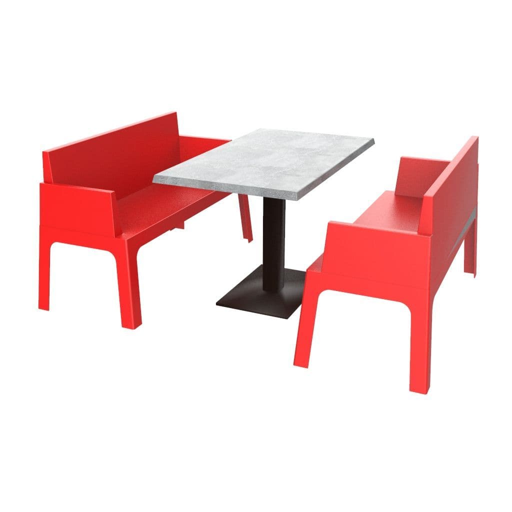 Cubix Booth Set includes Table - Available in 7 Colours Stackable