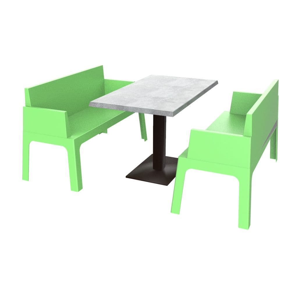 Cubix Booth Set includes Table - Available in 7 Colours Stackable