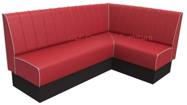 Fluted Corner Booth Seating