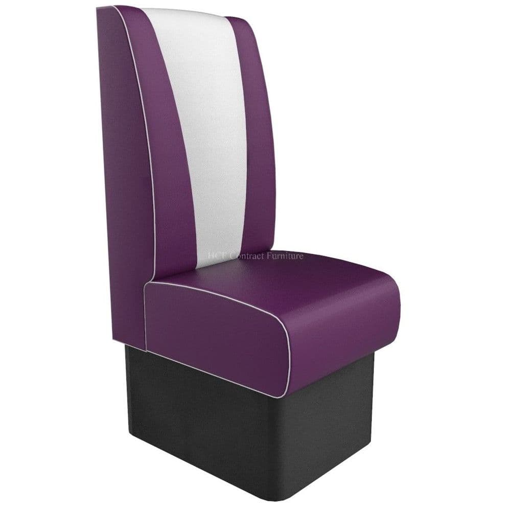 High Back V Style Single Seater - 450MM Booth