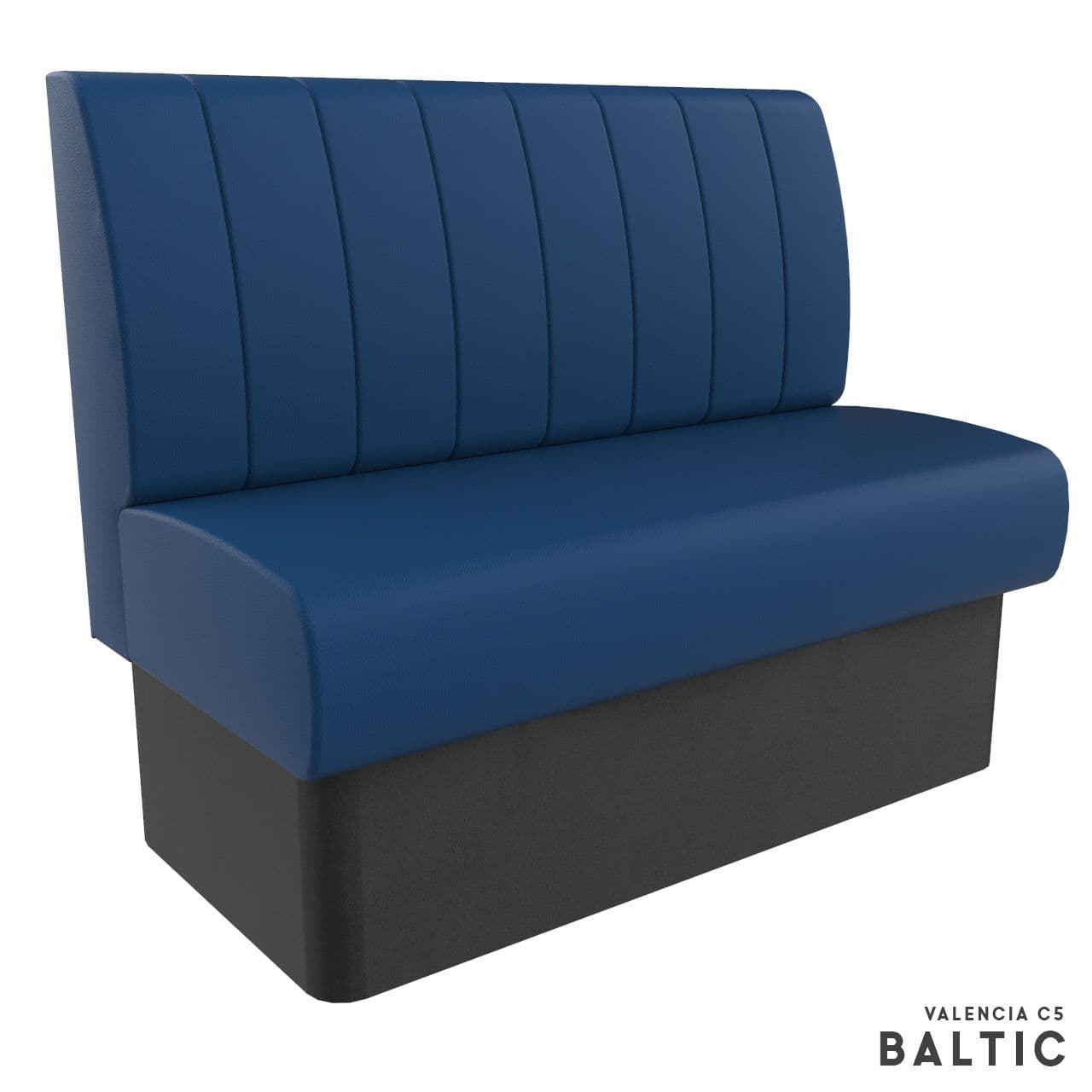 Kansas Fluted 6 Seater Booth Set - Complete with Table