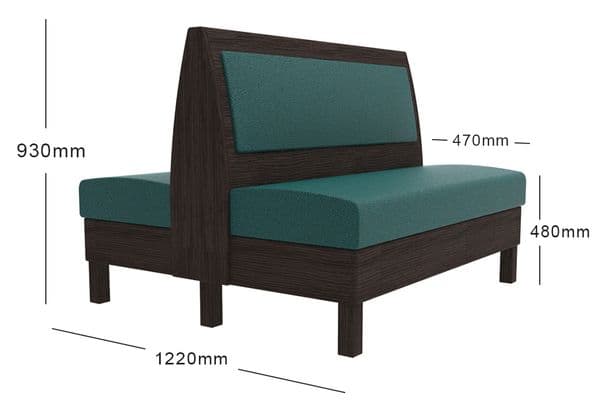 Lifetime Urban - Back2Back Single Seater Booth - 700mm