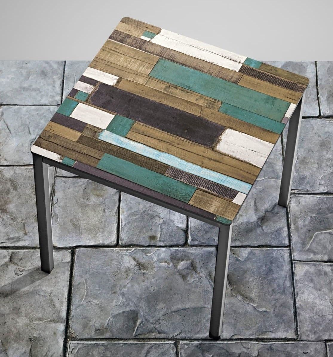 Quartzite Dining Table Complete - 60cm x 60cm - 13 Colours