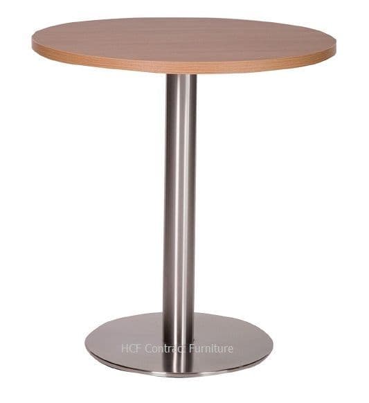 Brushed Steel Round Flat Bases (B)