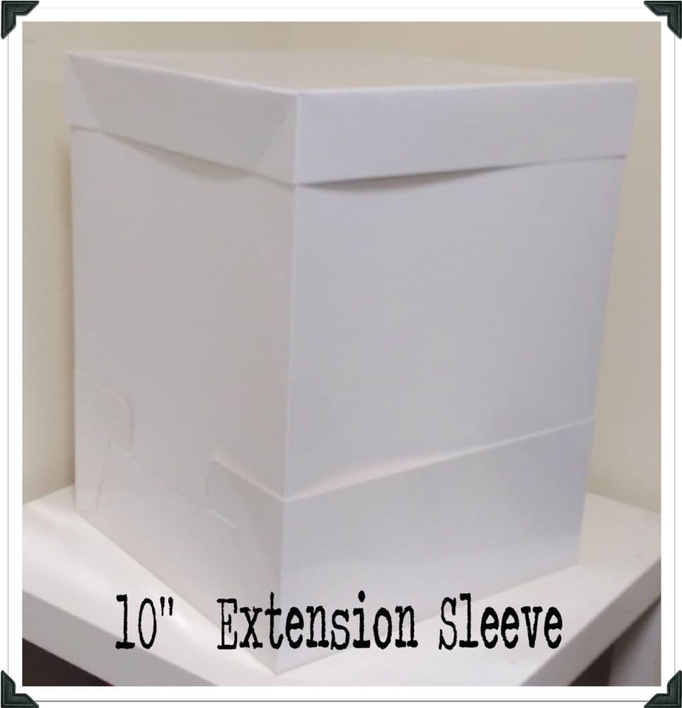 10 inch STANDARD non glossy Cake Box Extension Sleeve