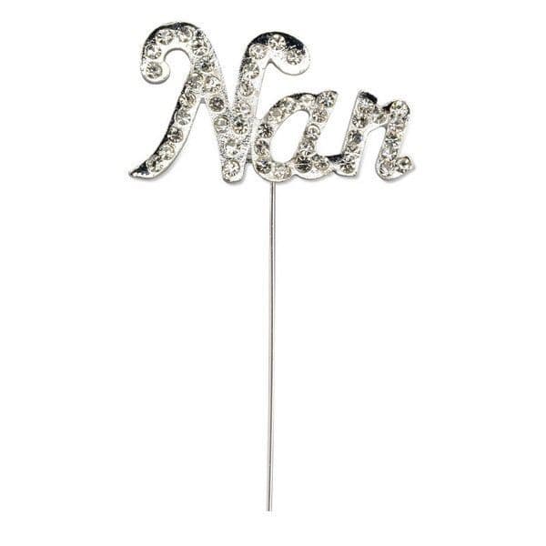 Diamante Cake Topper Pick Nan