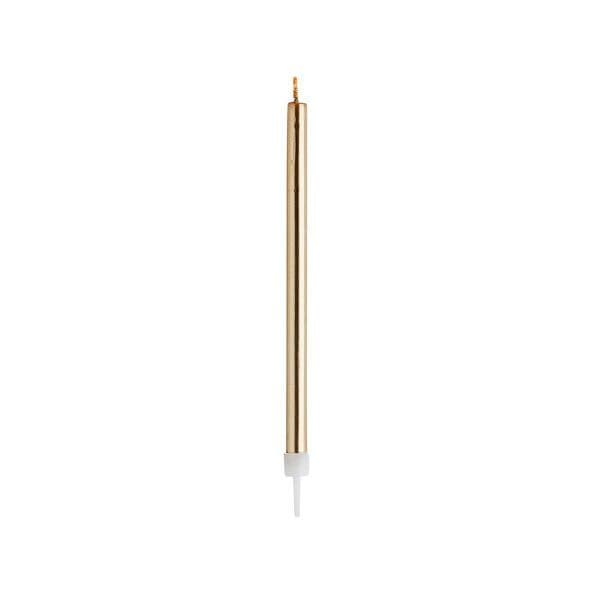Gold Metallic Candles pk 12
