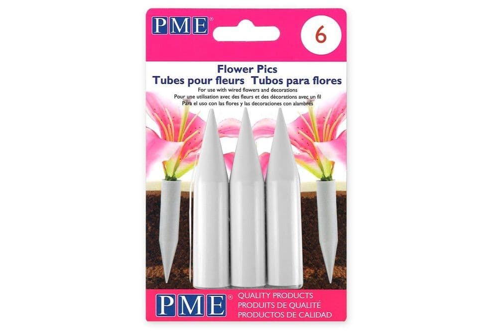 PME Large Posy Flower Picks - Pack of 6