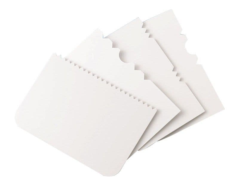 PME Patterned Edge Cake Side Scrapers Set of 4
