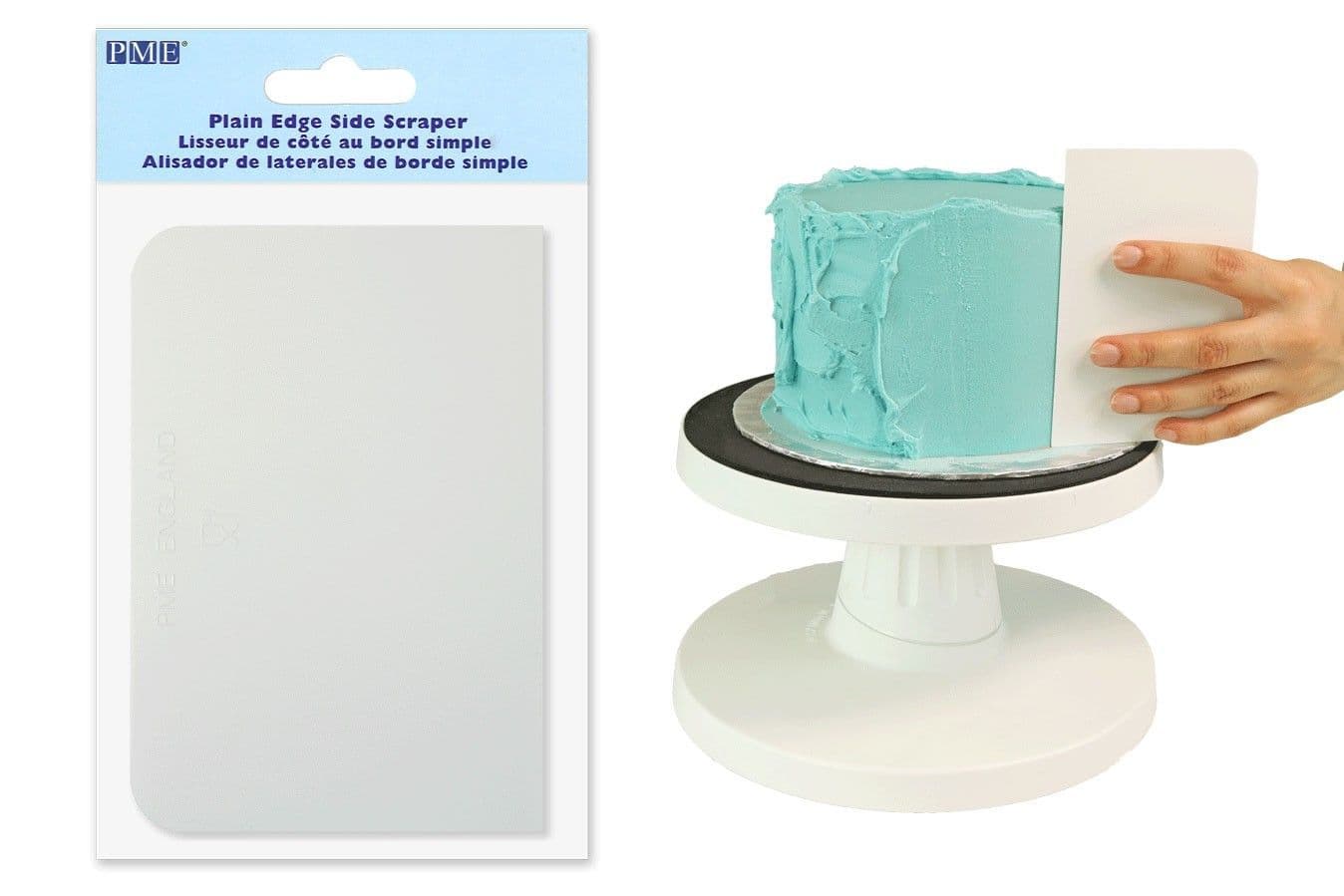 PME Plain Edge Plastic Cake Side Scraper