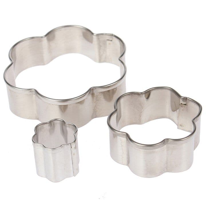 PME Stainless Steel Flower Cutters - Set of 3