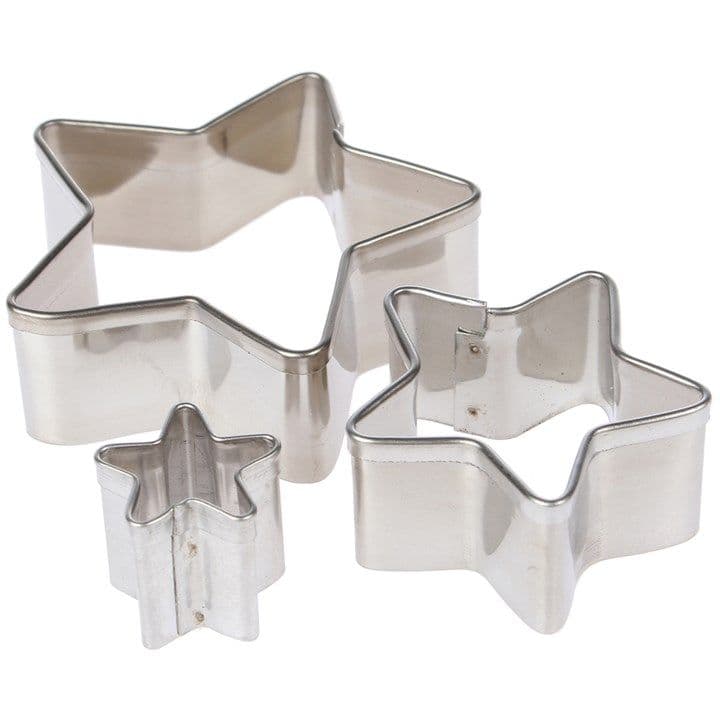 PME Stainless Steel Star Cutters - Set of 3