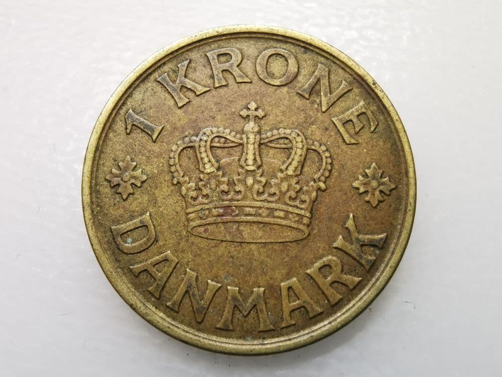 Denmark One Krone 1940 F CS2893