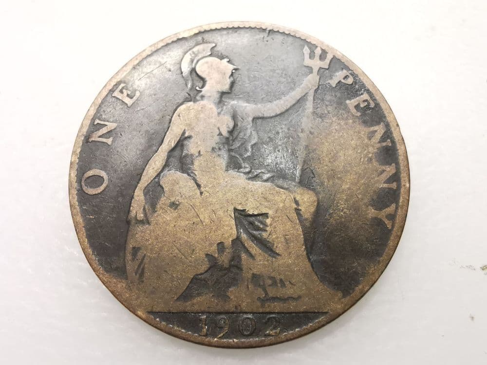 Edward VII One Penny 1902 Normal Tide Fair CS1208