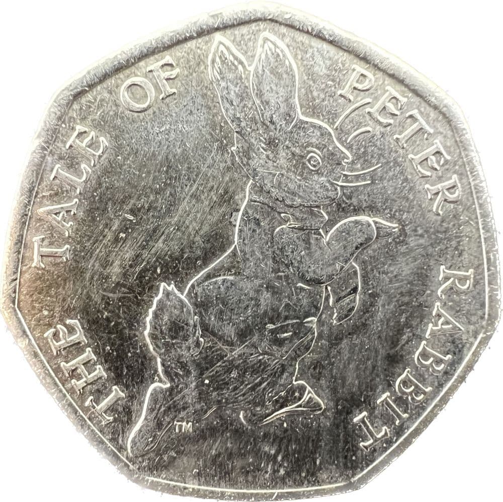 GB 50p 2017 The Tale of Peter Rabbit Circulated Choose Quantity