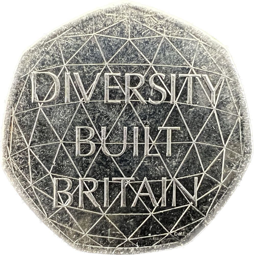 GB 50p 2020 Diversity Built Britain Circulated Choose Quantity