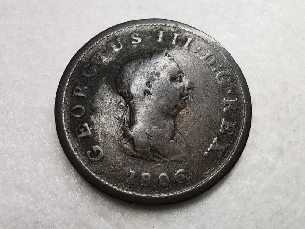 George III Halfpenny 1806 Fair CS6366