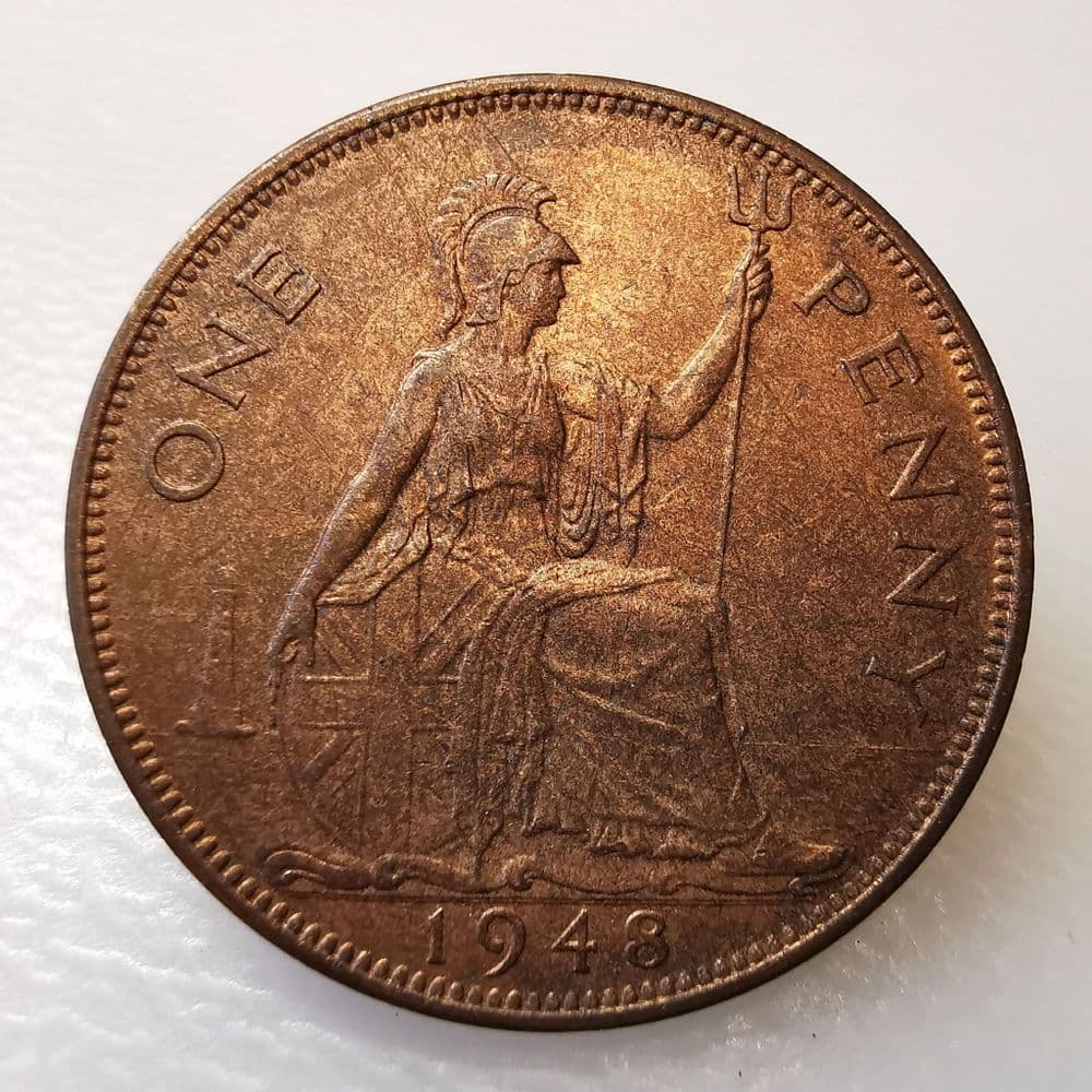 George VI One Penny 1948 EF CS703