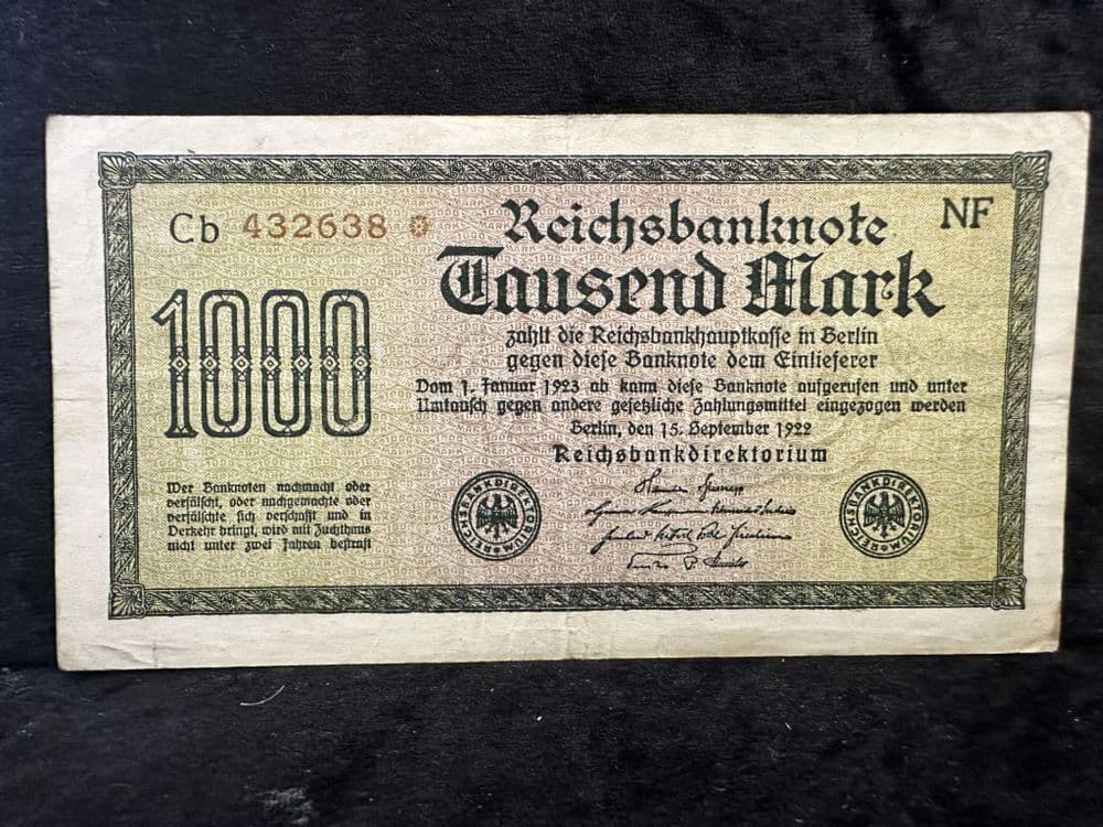 Germany 1000 Mark 1922 F BN494