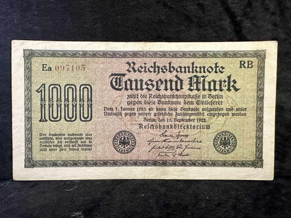 Germany 1000 Mark 1922 F BN497