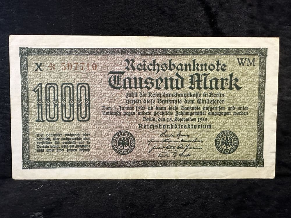 Germany 1000 Mark 1922 F BN505