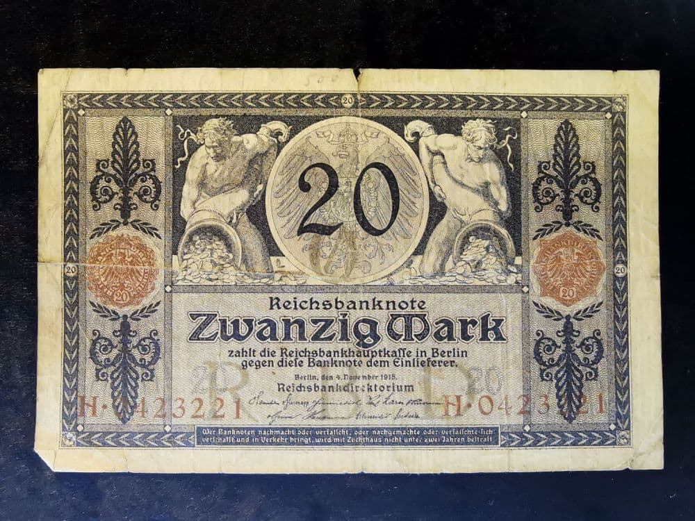 Germany 20 Mark 1915 VG BKN730