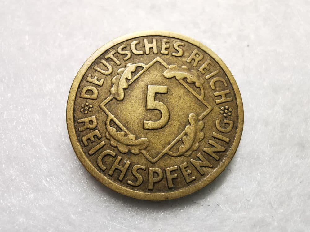 Germany 5 Reichspfennig 1925 A F CS6188