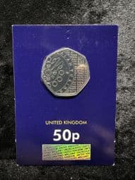 Great Britain 2022 Alan Turing 50p Coin Unc in Card CK214
