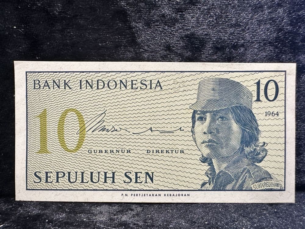 Indonesia 10 Sen 1964 EF BN221