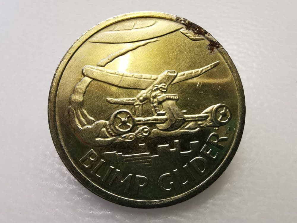 Mirage 1990 TMHT Collectors Coin Blimp Glider VF CS152