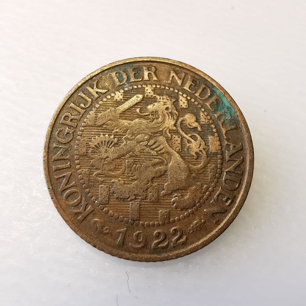 Netherlands One Cent 1922 F CS321