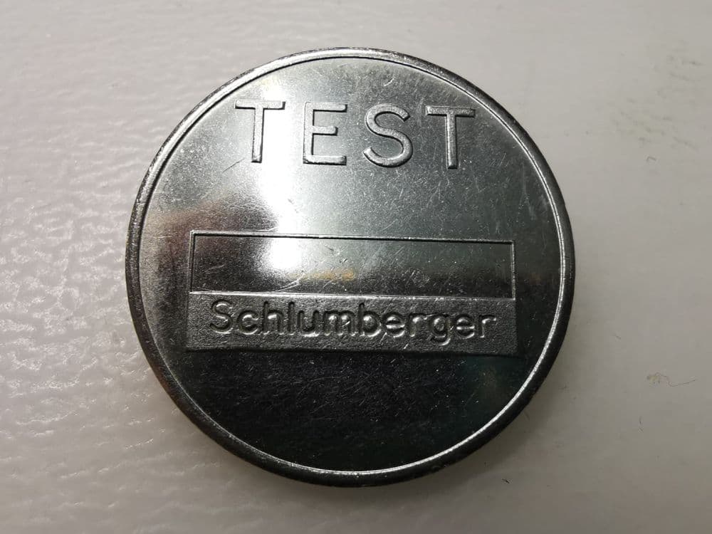 Russia St Petersburg Schlumberger Telephone Test Token VF CS4778