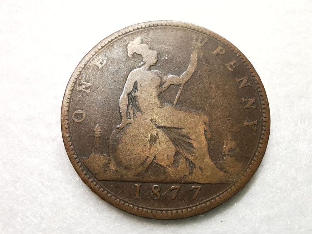 Victoria One Penny 1877 Fair CS6068