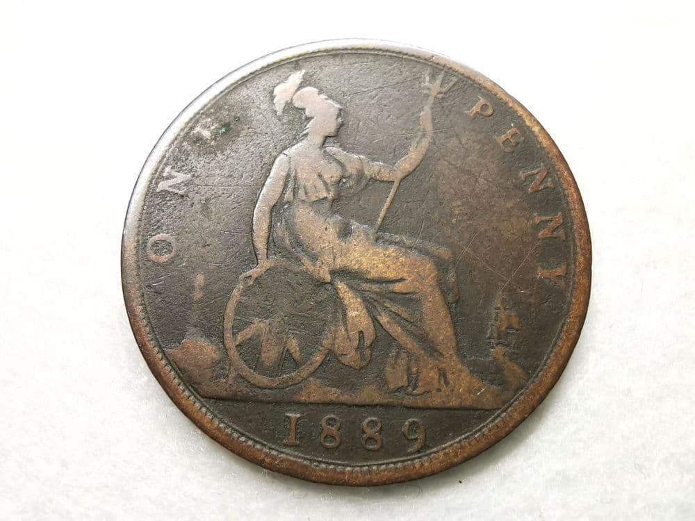 Victoria One Penny 1889 Fair CS6069