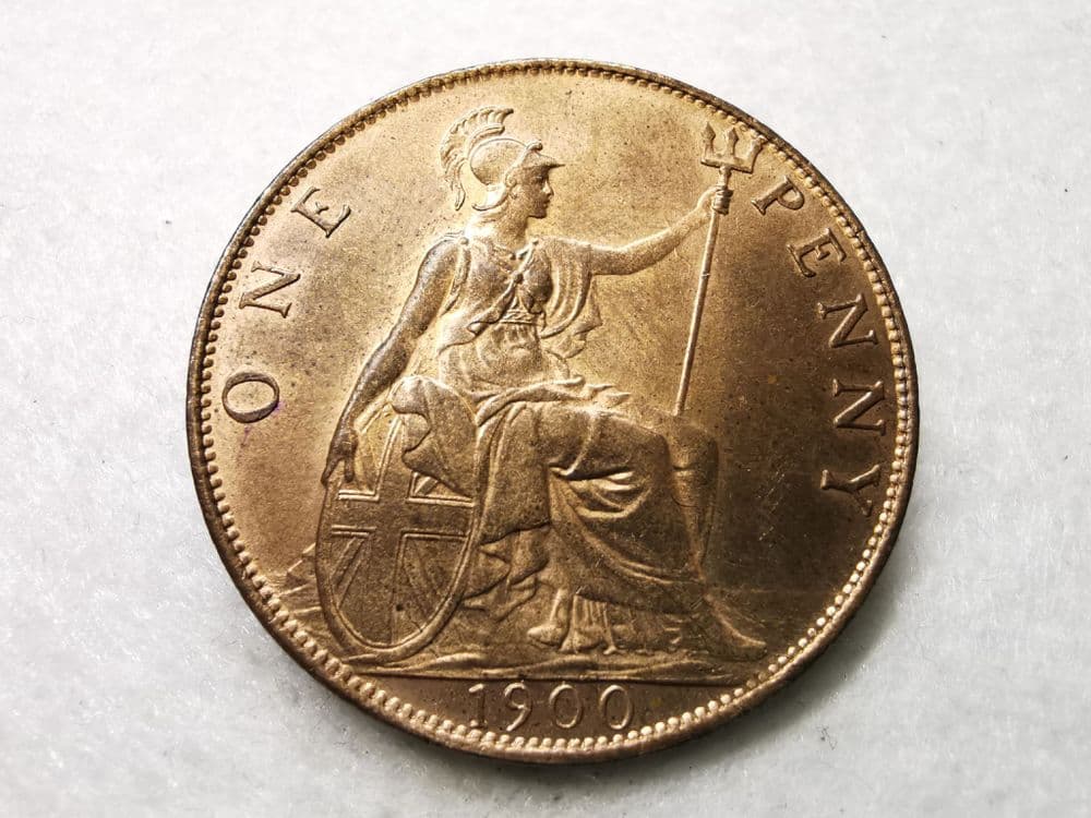 Victoria One Penny 1900 AUNC CS6920