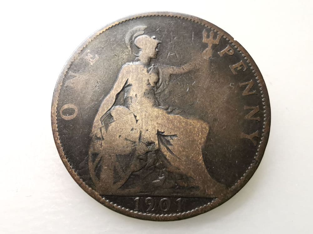 Victoria One Penny 1901 Fair CS4971